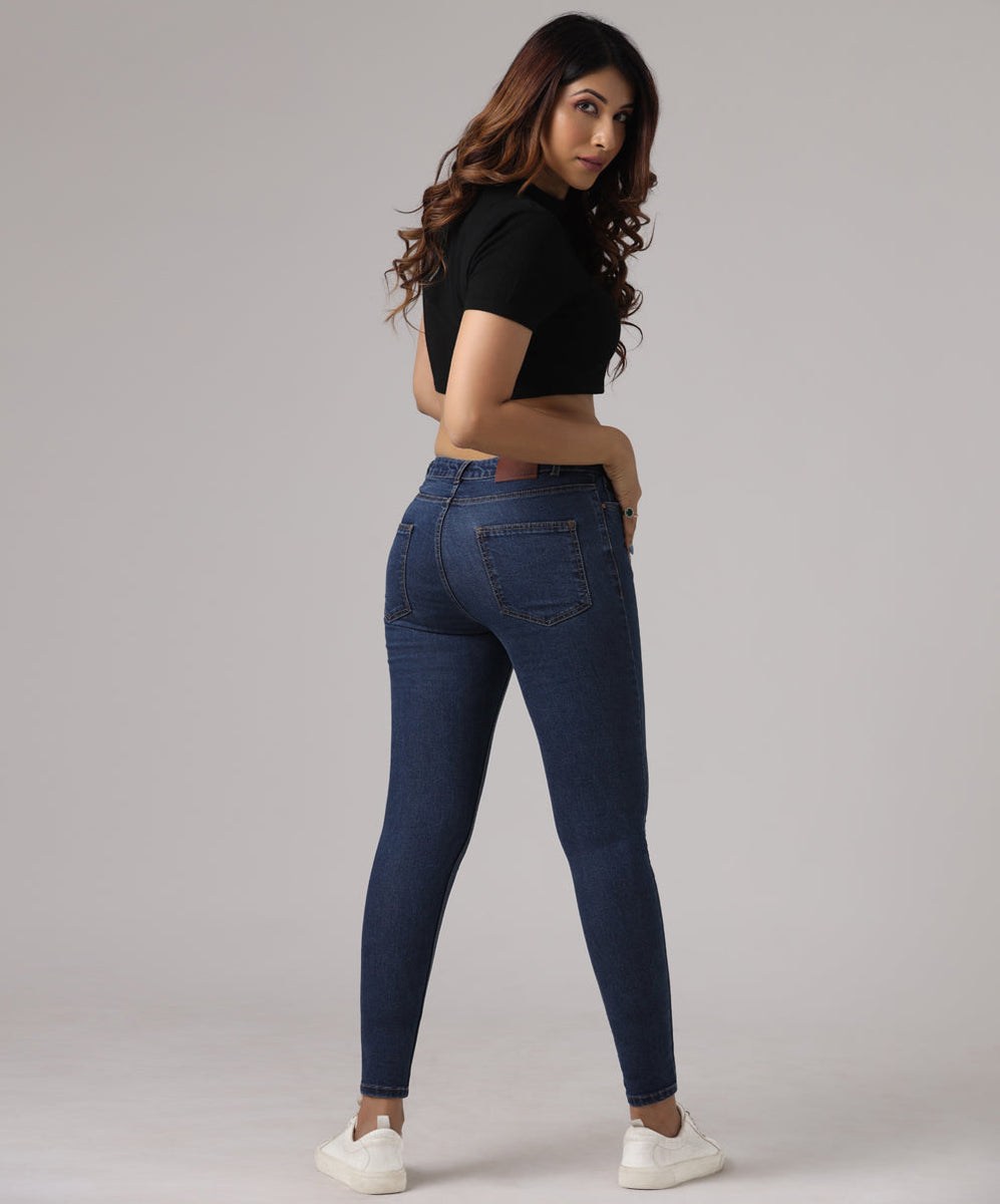 Mid Waist Blue Jean – GLOBAL ZIGZAG